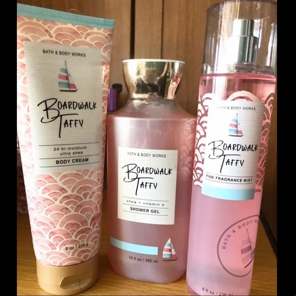Bath & Body Works | Other | All New Bbw Boardwalk Taffy 3pc Bundle Set | Poshmark